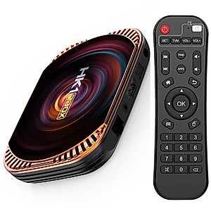 Amlogic S905X4 TV Box Android 11.0 TV Box HK1 Box 4GB RAM 64GB ROM Dual-WiFi 2.4GHz/5GHz BT Quad Core 64 Bits 3D/8K 1000M Smart TV Box