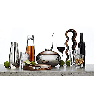 nambe Scoop Ice Bucket | Insulated Ice Bucket with Lid and Ice Scoop | Stainless Steel Chiller for Cocktail Bar, Parties Barware and Serve ware | Home Bar & Bar Cart Accessory | Dishwasher Safe