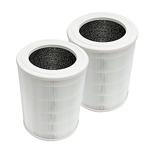 PUREBURG Replacement Filter Compatible with BISSELL Air180 Air Purifier 3496A,Part 3502, 2-Pack H13 HEPA Activated Carbon 2-in-1 3-Stage Filtration Air Clean