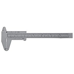 150MM Vernier Caliper, Plastic Vernier Calipers with Inch/MM Conversion Eyebrow Tattoo Permanent Make Up Micrometer Measurement Tool