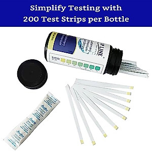 200 Strips - Quaternary Sanitizer Test Strips Food Service 0-500 ppm (QAC, Multi Quat) - Quaternary Test Strips - Quat Test Strips for Food Service - Quat Sanitizer Strips - Quaternary Ammonium Test