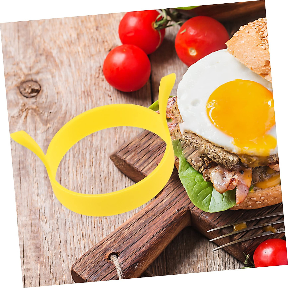 8Pcs silicone pancake ring kitchen ring molds for cooking egg frying molds round fried egg rings tuile molds silicone reusable omelette rings fried eggs non stick