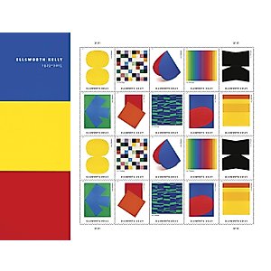 Ellsworth Kelly Artist Pane of 20 US First Class Forever Postage Stamps Scott 5391a (20 Stamps)