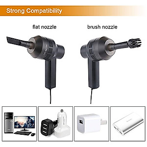 10AGIRL 8500RPM Keyboard Vacuum Cleaner Mini,Portable Computer Vacuum Cordless for Car Laptop Sewing Machine Keyboard Vac USB Desk Crumbs Hairs Dust Cleaners