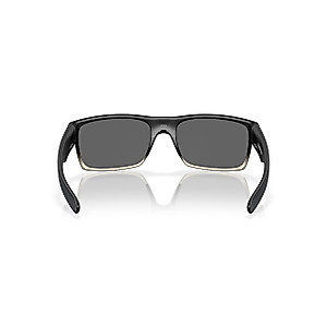 Oakley Men's OO9189 TwoFace Square Sunglasses, Matte Black/Chrome Iridium, 60 mm