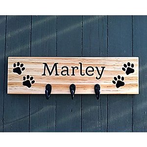 Personalized Dog Leash Holder, Dog Leash Holder Wall, Dog Leash Hook, Dog Leash Hooks, Pet Leash Holder, Dog Leash Hanger