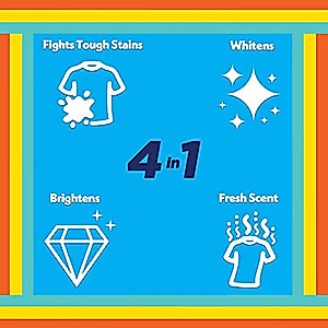 All with Stainlifters Original Mighty Pacs Laundry Detergent Pacs, 4 in 1 Stainlifters, One Tub, 60 Count