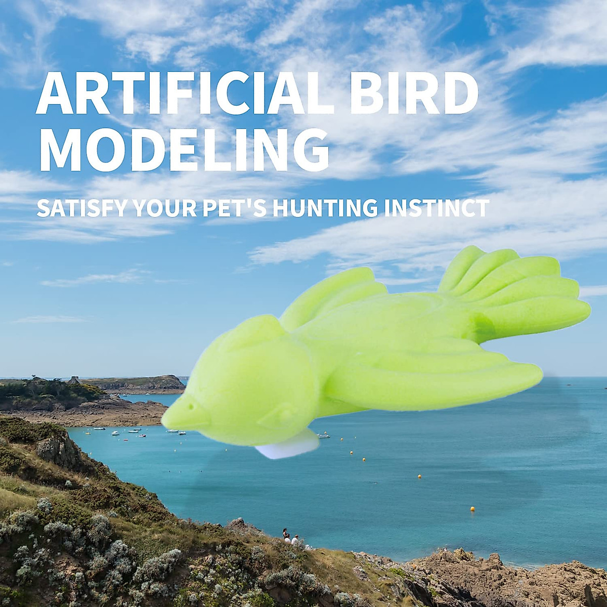 ALL FOR PAWS Dog Flying Toy, Mallard Interactive Dog Toys with Slingshot,Duck Hunting Pet Toys