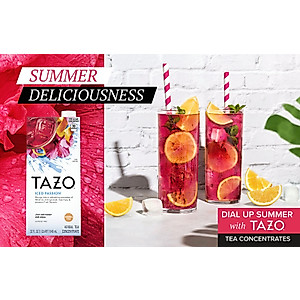 TAZO Iced Passion Herbal Tea Concentrate, Caffeine-Free, Served Iced, 32oz