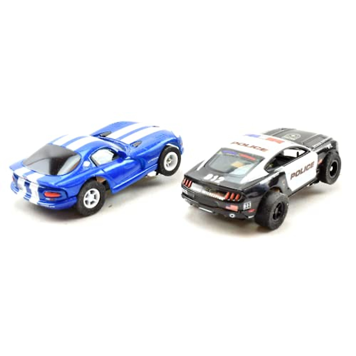 Auto World/Premium Hobbies Highway Getaway Mustang VS Viper HO Scale Slot Car Race Set CP7974