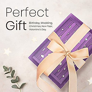 Ring Organizer Display Case ~ 11 Rows Multiple Ring Holder ~ Jewelry Tray Organizer With Studs ~ Ring & Earring Holder Storage Box For Shows With Transparent Lid (Purple)