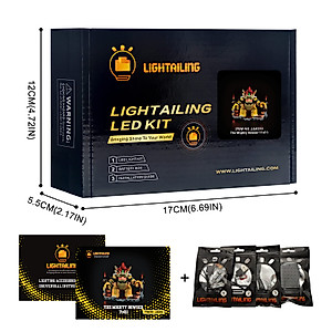 LIGHTAILING Light for 71411 The Mighty-Bowser - Led Lighting Kit Compatible with Building Blocks Model - NOT Included The Model Set