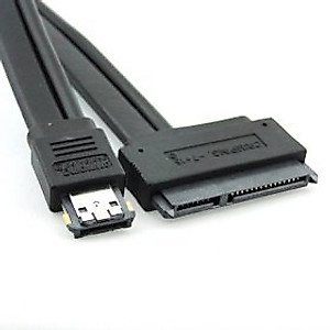 chenyang Power eSATA Cable,Power eSATA to SATA 22Pin Data Transfer Extension Cable Support 5V/12V Power for 2.5"/3.5" Hard Disk Drive 50cm