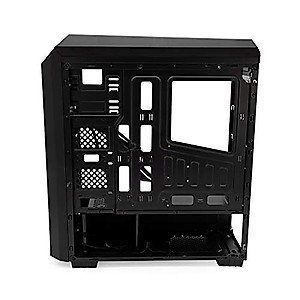YEYIAN Blade 2101 Gaming PC Case, Acrylic Mid Tower ATX/Micro ATX, LED Fans, SPCC Chassis, Metal Mesh Air Flow, 3 USB/Audio Ports, 16.33"x7.08"x18.85", ROHS CE Certified, Black