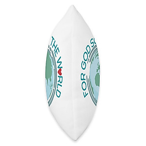 Earth - For God So Loved the World John 3:16 Christian Faith Throw Pillow