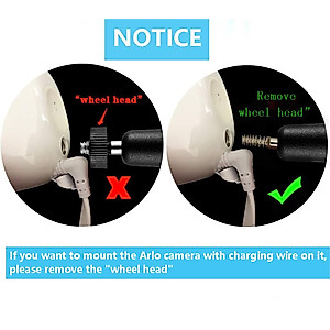 2 Pack Adjustable Security Wall Mount for Ring Camera&Stick Up Cam Battery,Indoor Outdoor Mount Bracket for Arlo HD/2/3/4,Ceiling Mount Kit for Plug-in HD Security Cam,VHB Adhesive or Screw,No Drill