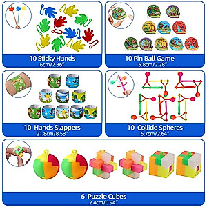 Amy&Benton 120PCS Treasure Box Prizes for Classroom, Easter Egg Fillers Kids Birthday Party Favors for Goodie Bag Fillers, Assorted Pinata Fillers, Bulk Party Toy Assortment