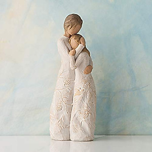 Willow Tree Close to me, Apart or Together, Always Close to me, Expresses Loving Relationships Between Mother and Daughter, Sisters or Friendships, Sculpted Hand-Painted Figure