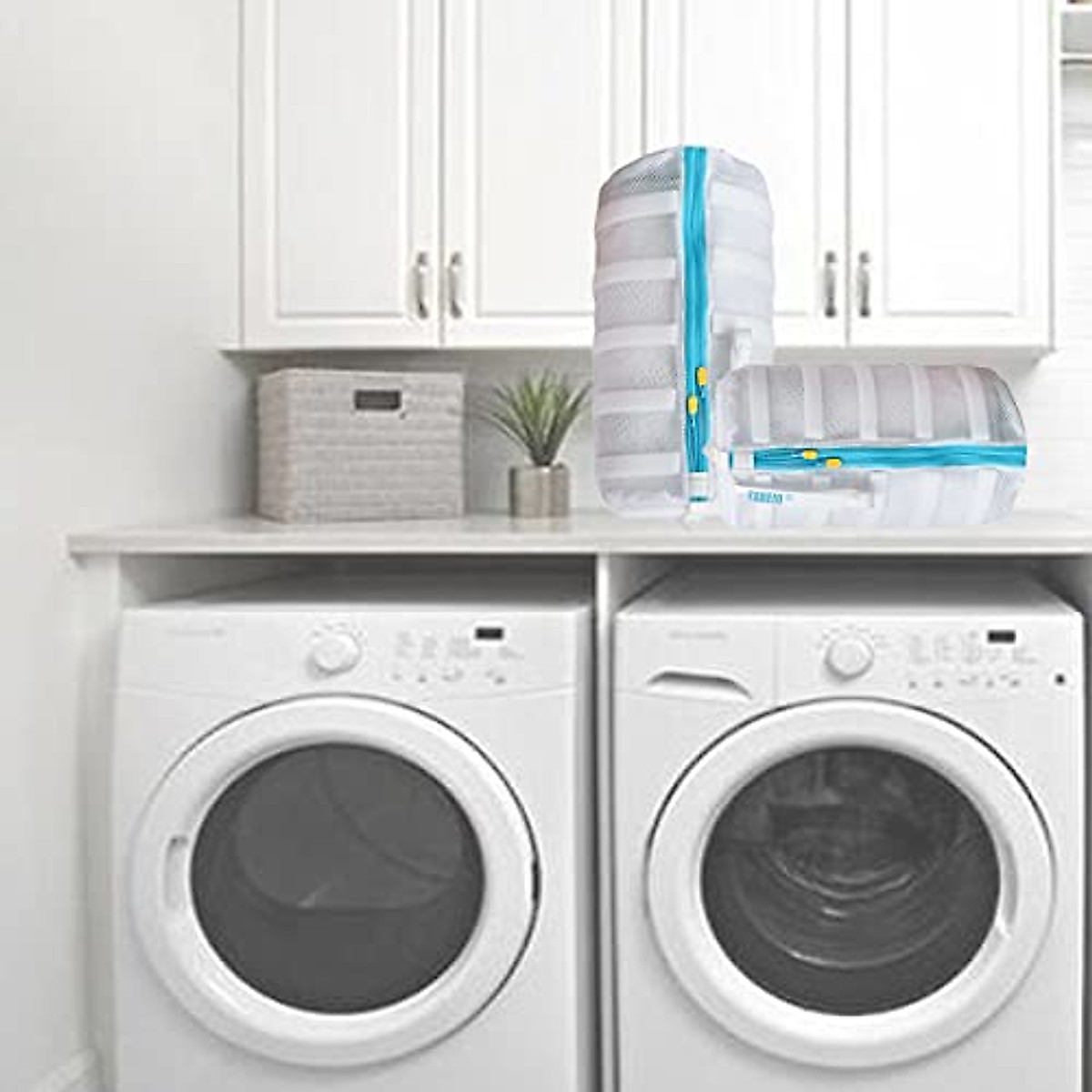 Shoes Wash Bag -Wannoc Large Shoes Laundry Bags for Washing Machine,2 in 1 Laundry Dryer for Shoes Sneakers Socks Shoes and Delicates