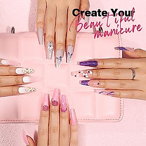 Morovan Professional Acrylic Nail Kit: for Beginners with Everything - Complete Nail Kit Set Professional Acrylic with Everything Acrylic Nail Starter kit Acrylic Nail Supplies Gifts for Women Girl