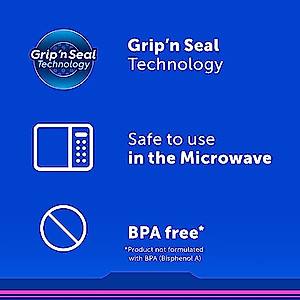 Ziploc Quart Food Storage Bags, Stay Open Design with Stand-Up Bottom, Easy to Fill, 80 Count