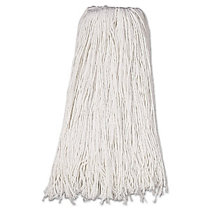 Boardwalk BWK232R 232R Mop Premium Standard Head Rayon Fiber 32oz White 12/Carton, 32 oz