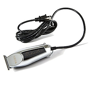 Wahl Professional Detailer Trimmer with a Powerful Rotary Motor and T-Blade perfect Lining and Artwork for Professional Barbers and Stylists - Model 8290, Silver, 1 Count (Pack of 1)