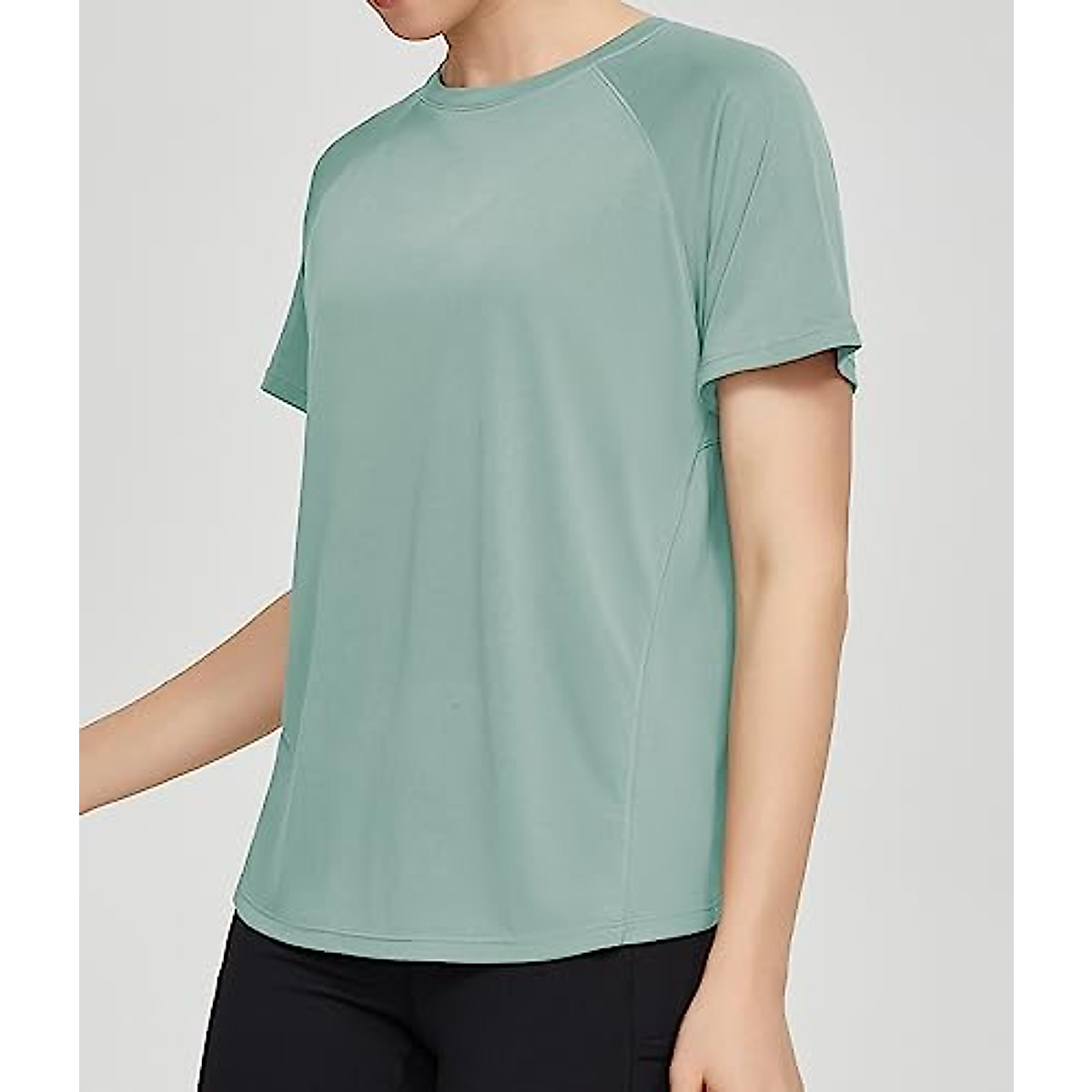 Dragon Fit Lightweight Workout Tops for Women Short Sleeve Crew Neck Yoga Shirts Casual Athletic T-Shirts