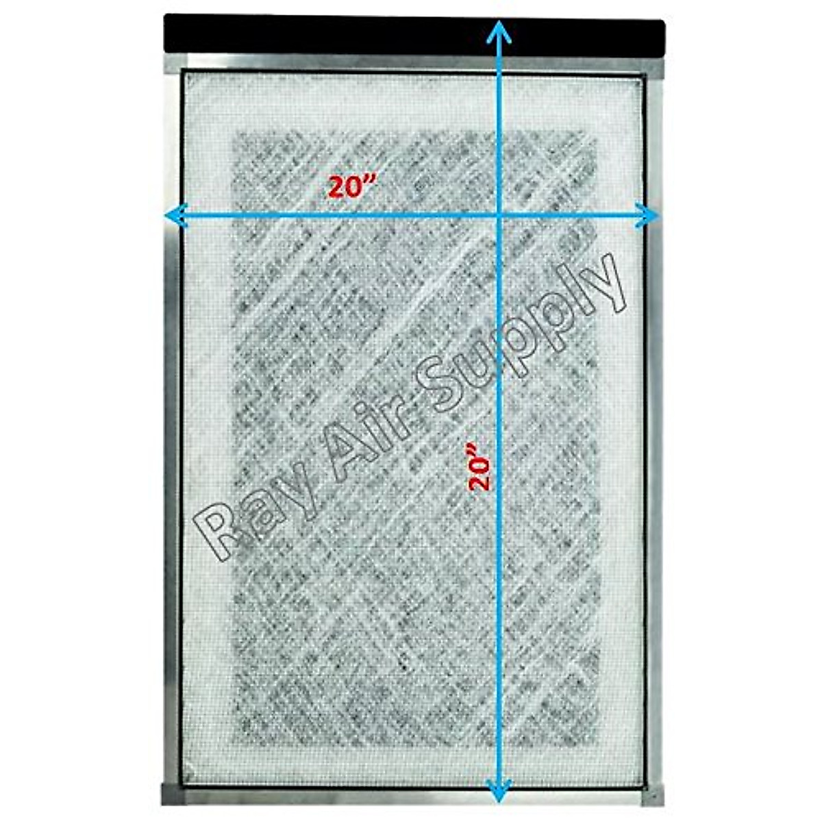 RayAir Supply 20x20 Dynamic Air Cleaner Replacement Filter Pads 20X20 Refills (3 Pack) White