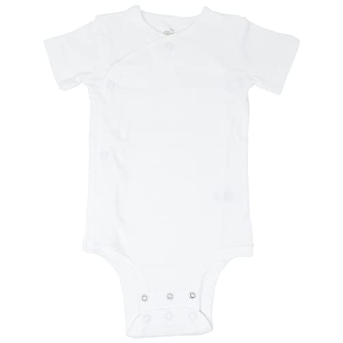 CozeeME Baby Boys 3 Pack Short Sleeve Side Snap Grow With Me Bodysuit 0-3 Months