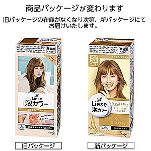 KAO Prettia Bubble Hair Color, Milktea Brown