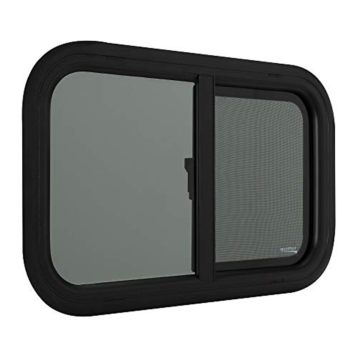 RecPro RV Window | 24" W x 15" H | Teardrop Horizontal Slide | RV Window Replacement | Optional 1 1/2" Trim (2 Windows, with Trim Kit) | Made in USA