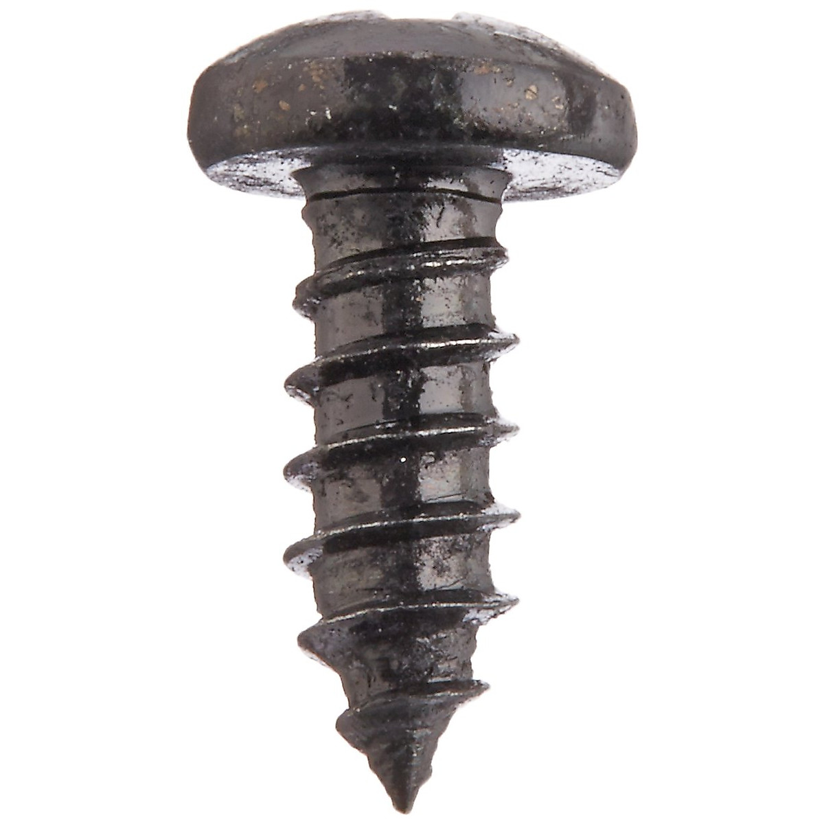 Small Parts-0606 Steel Sheet Metal Screw, Black Zinc Plated Finish, Pan Head, Phillips Drive, Type AB, #6-20 Thread Size, 3/8" Length (Pack of 100)
