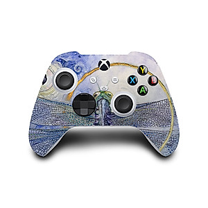 Head Case Designs Officially Licensed Stephanie Law Dragonfly Art Mix Vinyl Sticker Gaming Skin Decal Cover Compatible With Xbox Series X Console and Controller Bundle