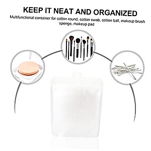 Zerodeko 2pcs Cotton Swab Box Cotton Round Holder Cotton Swabs for Makeup Round Container with Lid Storage Canister Desktop Cosmetics Box Cotton Swab Holder Toothpick Organizer Resin