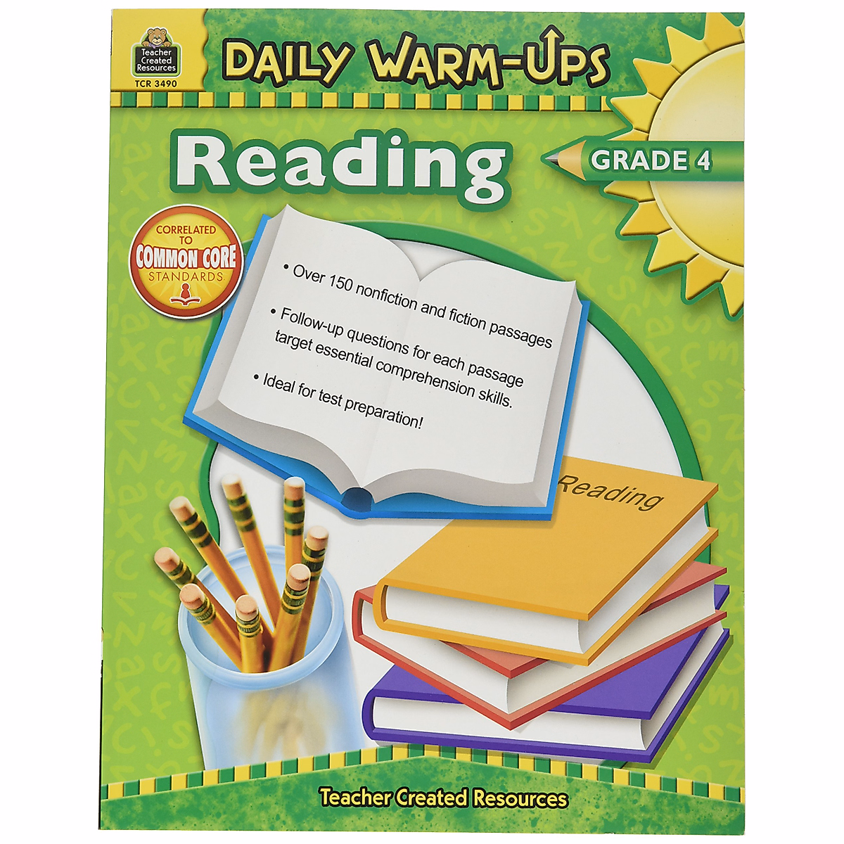 Teacher Created Resources Daily Warm-Ups: Reading Book, Grade 4, 176 (3490)
