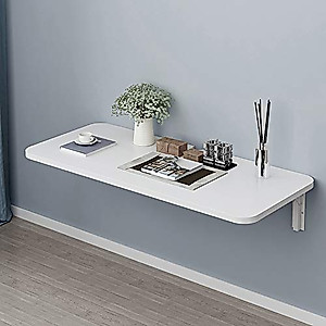 Wall-Mounted Folding Computer Desk,Household Kitchen Desk,Simple Dining Table,Office Desk,Study Desk, 22 Sizes,with Wire Holes,40 * 30cm/15.5 * 12in