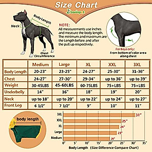 LovinPet Large Dog Onesie,Cotton Green Stripe Dog Shirt, 2-Leg Style Dog Pajamas, Large Breed Dog Jammies, Pet PJ's/Large