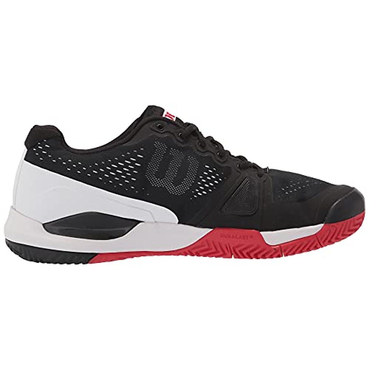 Wilson Men's Rush PRO 3.0 PB Pickleball Shoe, Black/White/Infrared, 10