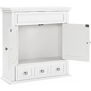 Crosley Furniture Lydia Bathroom Wall Cabinet, White