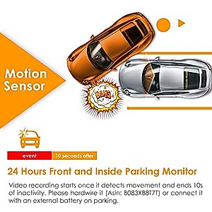 Vantrue N2 Pro Uber Dual 1080P Dash Cam, 2.5K 1440P Front Dash Cam, Front and Inside Dash Camera w/Infrared Night Vision, 24hr Motion Detection Parking Mode, Accident Record, Support 256GB max(2023)