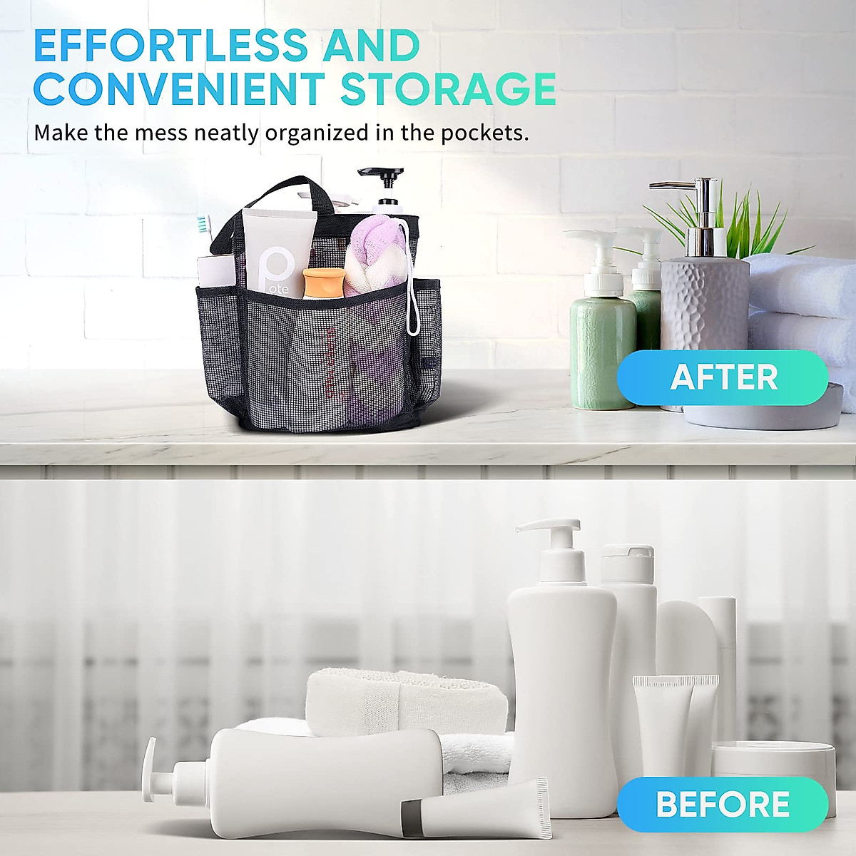 mesh shower caddy
