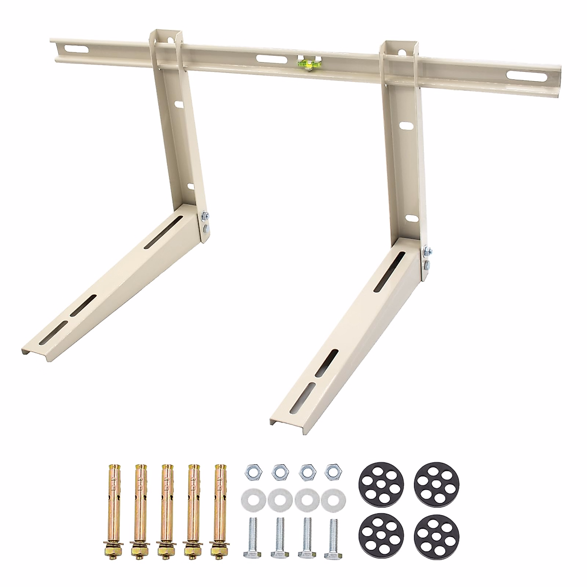 Yarssihha Mini Split Wall Mounting Bracket for Universal 7000-36000 BTU Ductless Air Conditioners Heat Pumps, Outdoor Heavy Duty Adjustable Wall Mount AC Bracket, Max Load: 400LBS