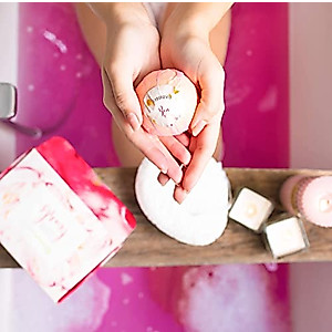 Bath Bombs - 6 Organic Essential Oil Bath Bomb Gift Set Handmade Spa Fizzies Bath Bomb, Natural Bath Bombs With Cocoa & Shea Butter, Moisturizes Dry Skin Premium Nature