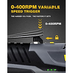 RIDA Cordless Electric Ratchet Wrench Set 40 Ft-lbs 400 RPM 3/8" 12V Cordless Ratchet Kit w/ 2-Pack Li-Ion Batteries & 60-Min Fast Charge, Variable Speed Trigger 8 Sockets New Year presents