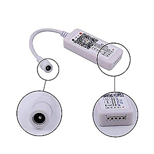 HaoDeng Bluetooth RGBW/RGB Controller for LED Light Strips, Android and iOS Free App Bluetooth LED Strip Light Controller