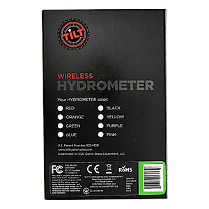 Tilt Wireless Green Hydrometer and Thermometer: Patented Brewing Technology for Precision Monitoring & Control for Fermentation of Beer, Wine, Cider, Mead & More