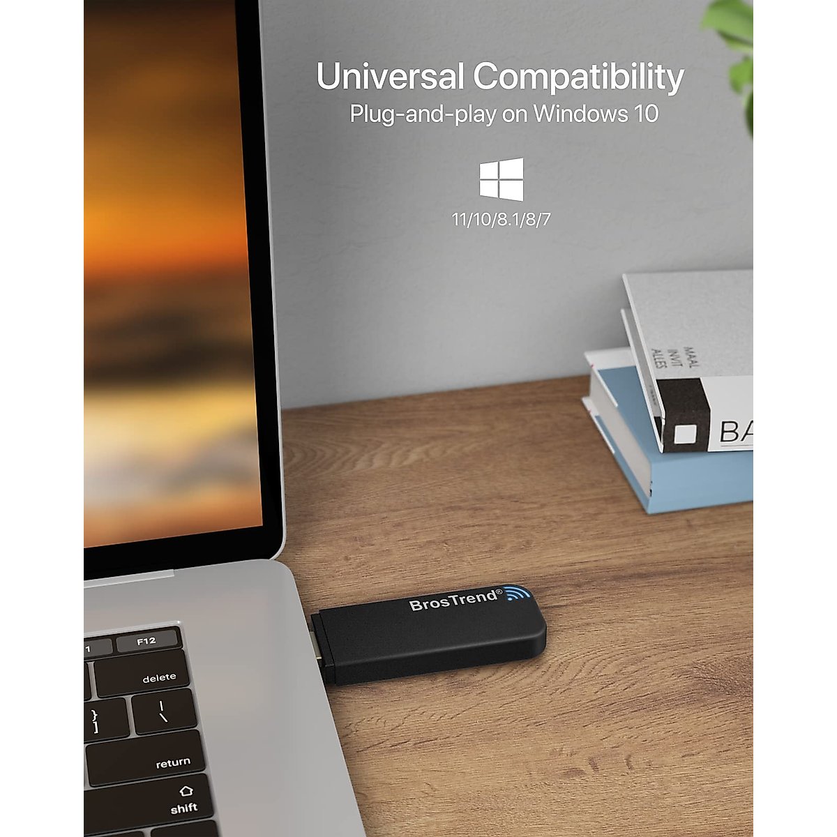 Bundle BrosTrend 1200Mbps USB WiFi Network Adapter for Laptop BrosTrend AC1200 Ethernet-2-WiFi Universal Wireless Adapte BrosTrend 1200Mbps USB WiFi Network Adapter for Laptop