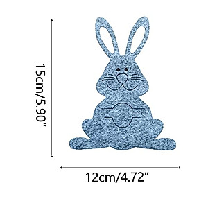 4Pcs Easter Cutlery Bag Set Festive Party Cutlery Decoration Bag Cutlery Decoration XR7