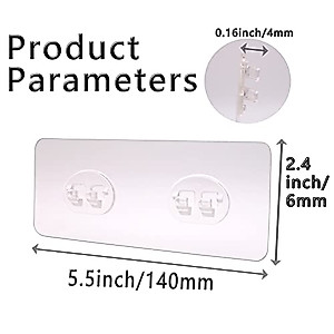 8 Pack Shower Caddy Adhesive for Replacement, Strong Transparent Adhesive for Shower Caddy Sticky Pads, No Drilling for Corner Shelf Basket, Bathroom Storage Shelves, Kitchen Racks and Soap Holder